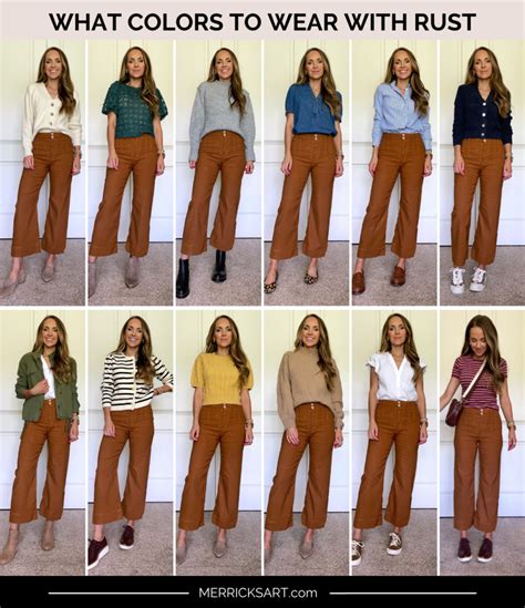 what colors to wear with rust artofit