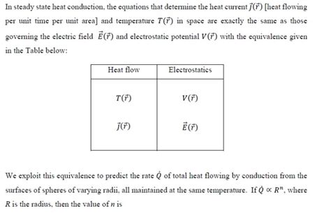 homework and exercises relation between temperature and heat current
