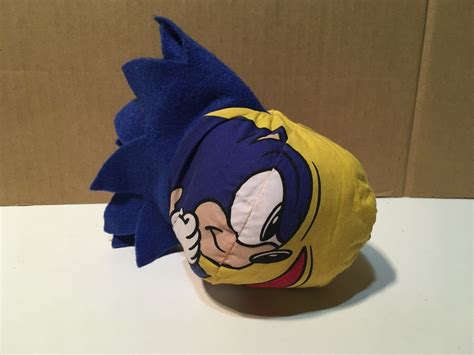 1993 Dakin Sonic The Hedgehog Reversible Plush Ball Vintage Toy Figure Sonic The Hedgepug