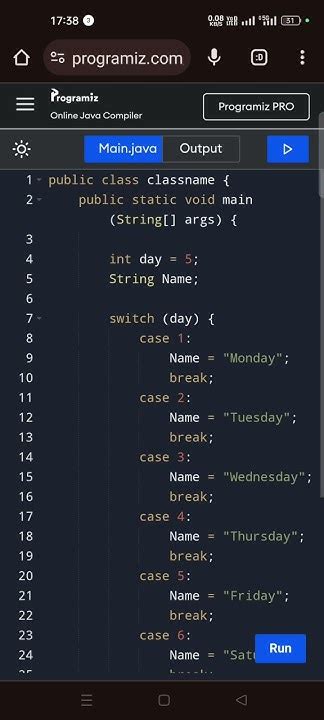 Learn Java Switch Statement Youtube
