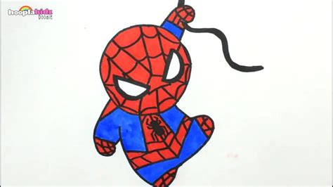 ویدبید آموزش نقاشی کودکانه نقاشی نقاب مرد عنکبوتی سرگرمی و هنر نقاشی