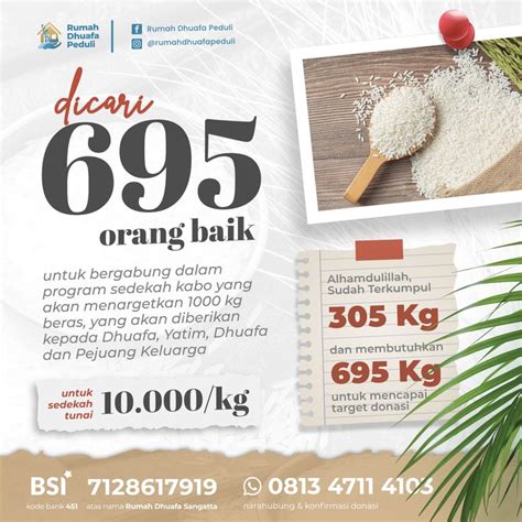 Poster Donasi Pengumpulan Beras Desain Inspirasi Tipografi Ide