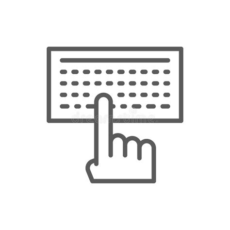 Computer Keyboard Typing Pictogram Stock Illustrations 188 Computer