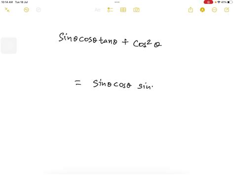 solved simplify sin θ cos π 2 θ 1 cos 2 θ numerade