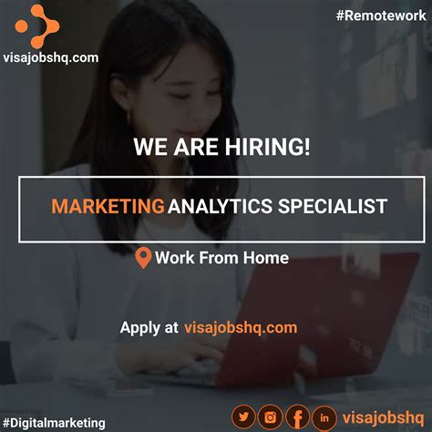 Urgently Hiring Marketing Analytics Specialist Fully Remote And Work From Home