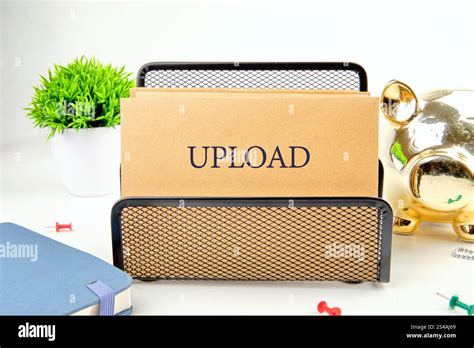 A Workspace Is Enhanced With A Folder Holder Displaying Documents Labeled Upload Complemented
