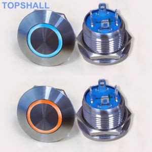 12mm Led Illuminated Metal Tactile Push Button Momentary Contact Switch Wiring With 2pin Or
