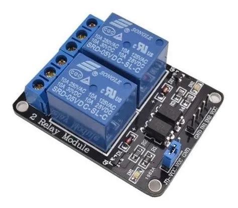 Módulo Relé Canais Optacoplados v Para Arduino Raspberry MercadoLivre