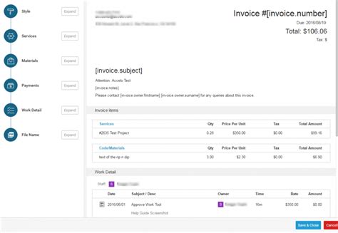 Edit An Invoice Guide Invoices Accelo