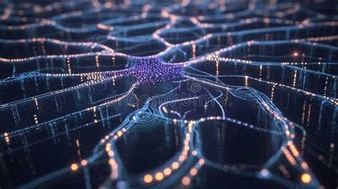 Realistic Image Of A Neural Network Analyzing Financial Transactions