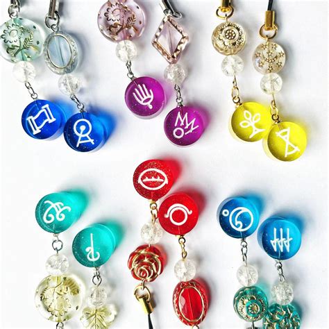 Ffxiv The Twelve Symbols Pantheon Of Eorzea Phone Charm Handmade Final Fantasy Xiv The