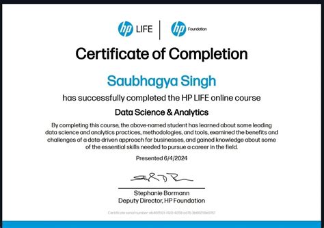 Saubhagya Singh On Linkedin Datascience Dataanalysis Certification