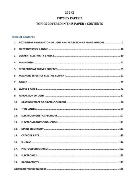 Form 4 Physics Paper 2 Smart Notes 14186
