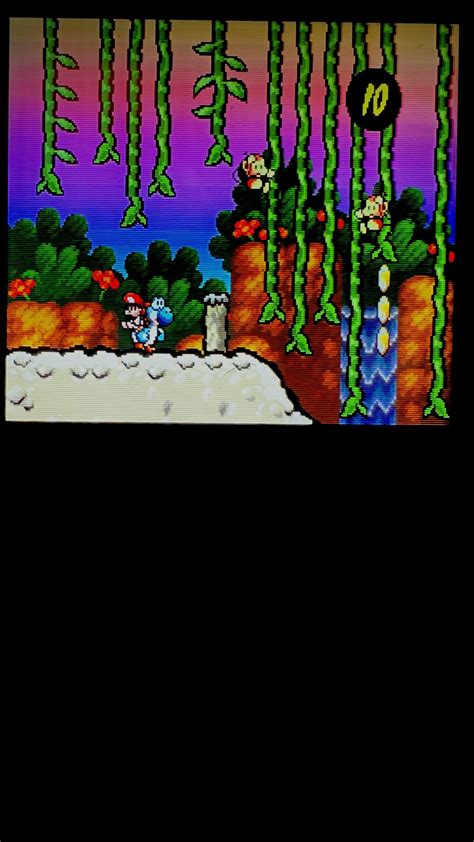 Been Playing Yoshis Island On Snes Core With Crt Modescan Lines Only