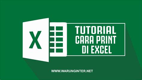 tutorial cara print di excel warung internet