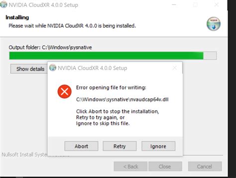 Install Setup Failed Cloudxr Vr And Ar Streaming Nvidia Developer