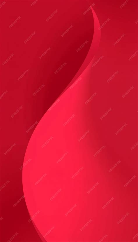 abstract red curve on a red background premium ai generated image