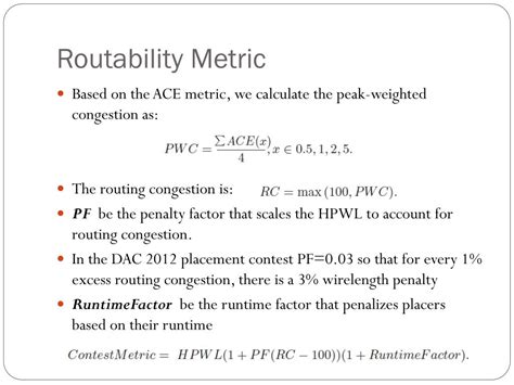Ppt Optimizing Routability In Large Scale Mixed Size Placement