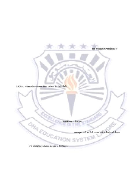 Rabia Zuberi Pioneer Sculptor Of Pakistan Pdf Sculpture The Arts