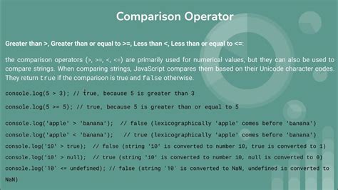 Javascript Training Comparison Operator Youtube