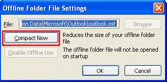 Compact OST File To Reduce OST File Size In Outlook