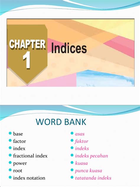 Chapter 1 Indices Pdf Mathematics Abstract Algebra