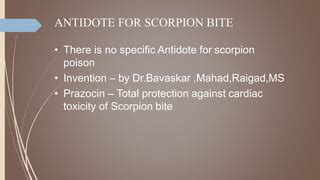Management On Scorpion And Their Bites Pdf