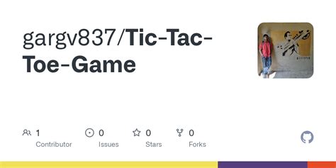 Github Gargv837tic Tac Toe Game