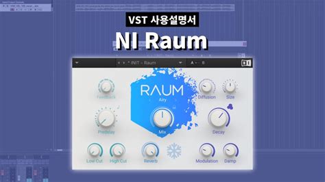 [vst] Ni Raum 사용법 Tutorial Reverb 리버브 추천 Youtube