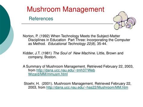 Ppt Mushroom Management Steps For Successful Group Projects Powerpoint Presentation Id 22340