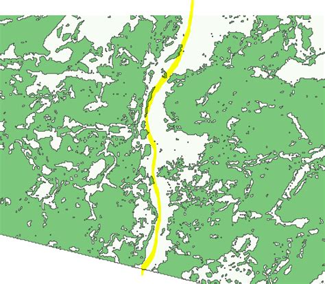 making path between polygon using qgis geographic information