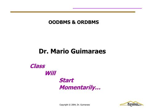 Ppt Oodbms And Ordbms Powerpoint Presentation Free Download Id6605571