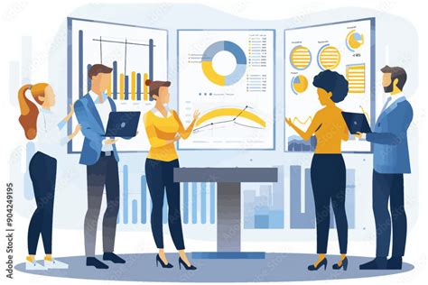Data Driven Decisions A Diverse Team Of Professionals Collaborates