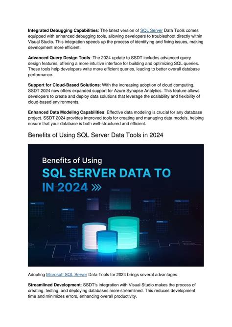 Ppt A Comprehensive Guide To Sql Server Data Tools For 2024