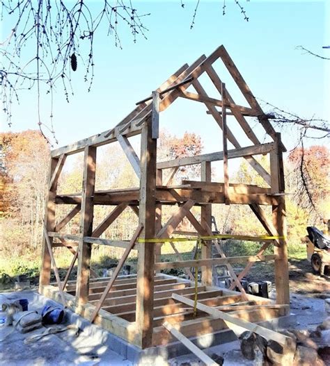 12x16 Timber Frame Kit Etsy Timber Frame Kits Timber Frame Cabin Timber Frame Construction