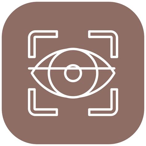 Premium Vector Eye Recognition Vector Icon Can Be Used For Biometrics Iconset