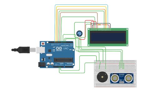Circuit Design Alarm Parking Tinkercad