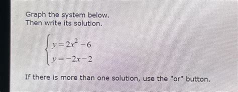 Solved Graph the system below.Then write its | Chegg.com