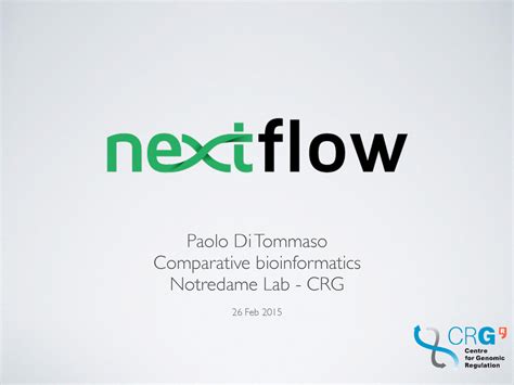 Nextflow Crg Tutorial Speaker Deck