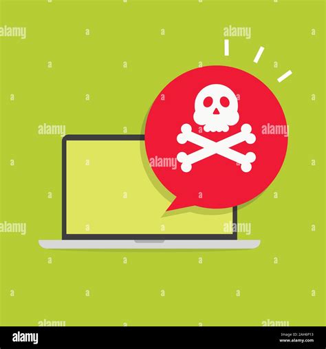 Alert Notification On Laptop Computer Vector Stock Vector Image And Art Alamy