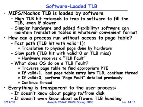 Cs162 Operating Systems And Systems Programming Lecture 14 Caching And Demand Paging March 17