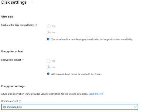 Ade Is Only Enabled On Os Disk But Not On Temporary Storage Microsoft Qanda