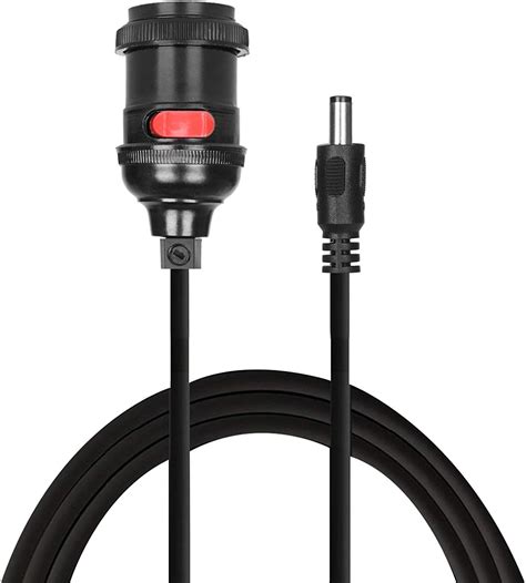 Buy 12 Volt Light Bulb Socket With 8 Wire On Off Switch For Low Voltage Lighting E26 Medium