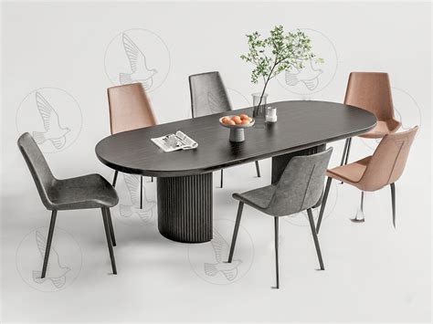 Full Collection Dining Set 3d Models Vol11