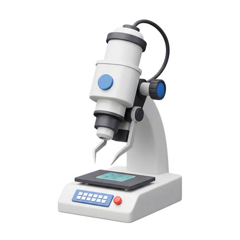 Modern Digital Microscope Sample Analysis Clean Design 60513494 Png