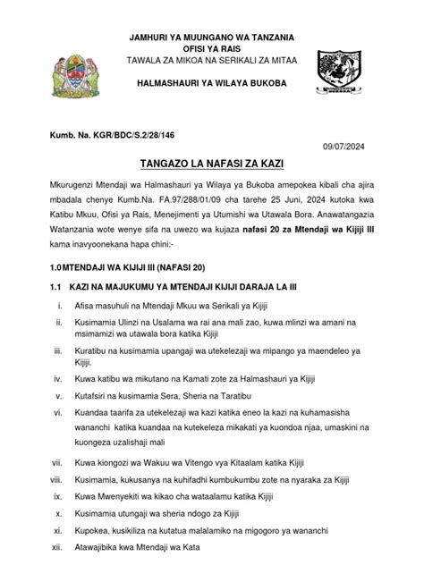 20240907511004tangazo Halmashauri Bukoba Dc Pdf
