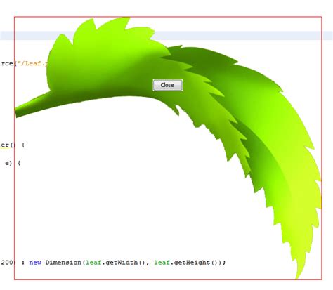 Swing Java Custom Shaped Frame Using Image Stack Overflow