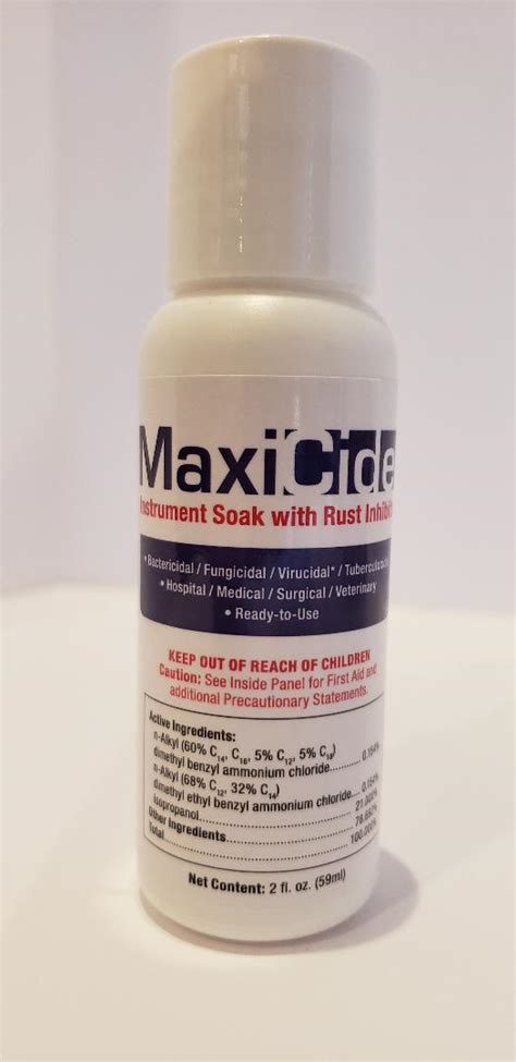 Maxicide Bio Infusion Single Bottle Medical Purchasing Resource