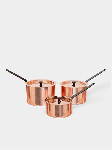 Metallics Spun Copper Milk Pan By Netherton Foundry Abask Uk