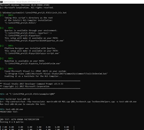 Solved Help With Running Intel High Level Synthesis Design Example On